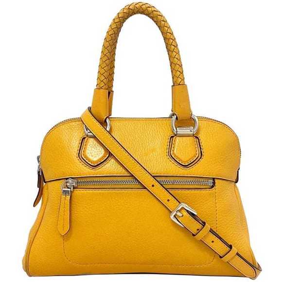 OTHERS | Bags | Cole Haan 2way Bag Yellow Handbag Leather Cole Haan ...